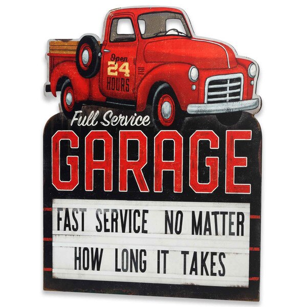 Full Service Garage Fast No Matter How Long Metal Sign | Open Road ...