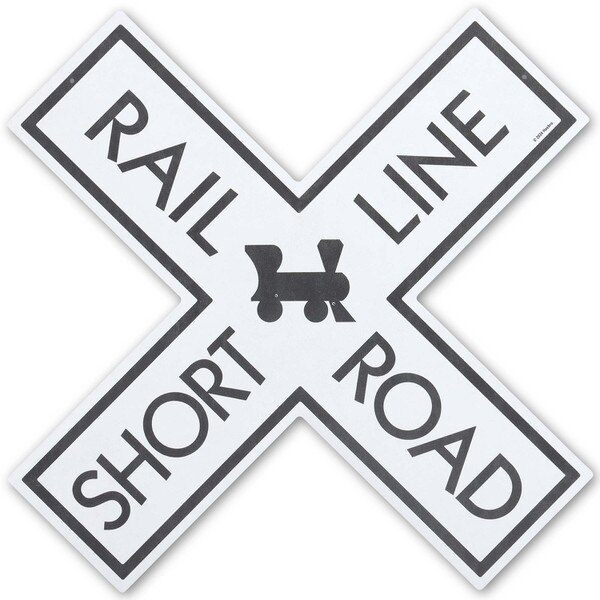 Hasbro Monopoly Short Line Railroad Crossing Metal Sign | Open Road ...