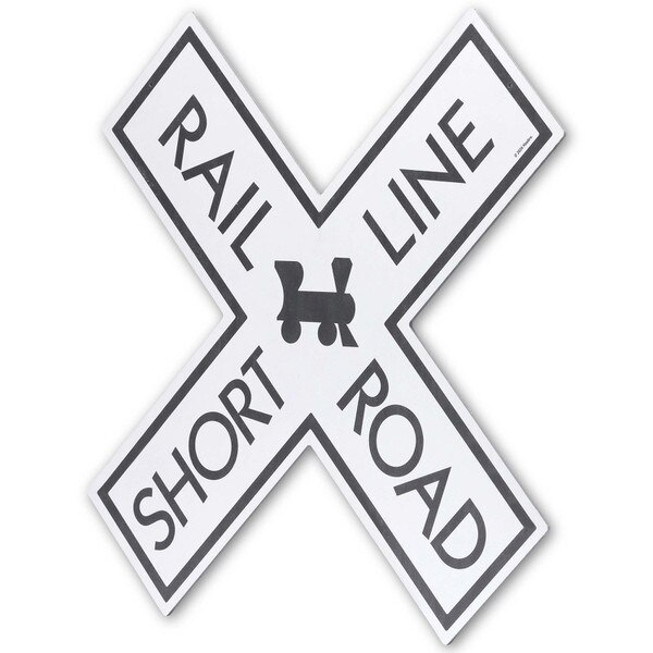Hasbro Monopoly Short Line Railroad Crossing Metal Sign | Open Road ...