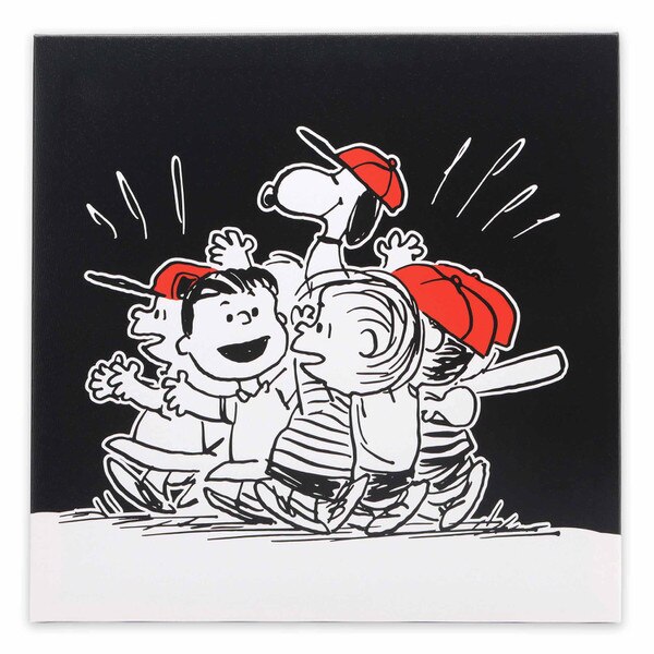 Peanuts Worldwide LLC Charlie Brown, Snoopy, & Gang Celebration Canvas ...