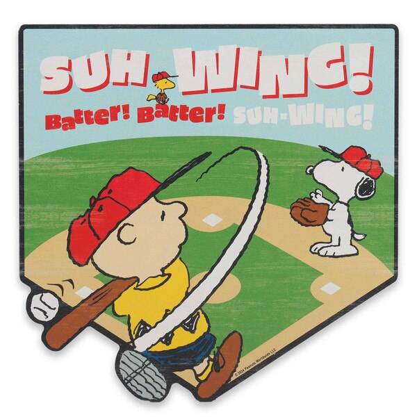 Peanuts Suh-Wing Batter Batter Charlie Brown & Snoopy Baseball Home ...