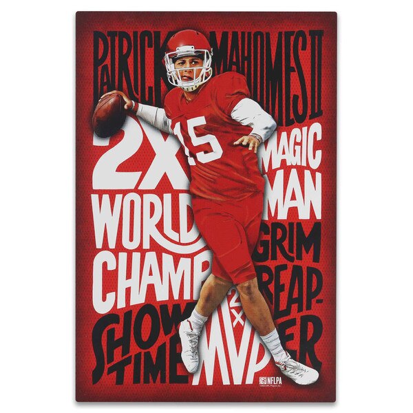 Kansas City Chiefs Patrick Mahomes Magic Man World Champ Tile Metal ...
