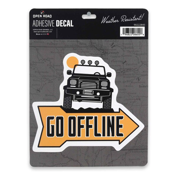Go Offline SUV Adhesive Vinyl Decal | Open Road Brands | Shop-ORB