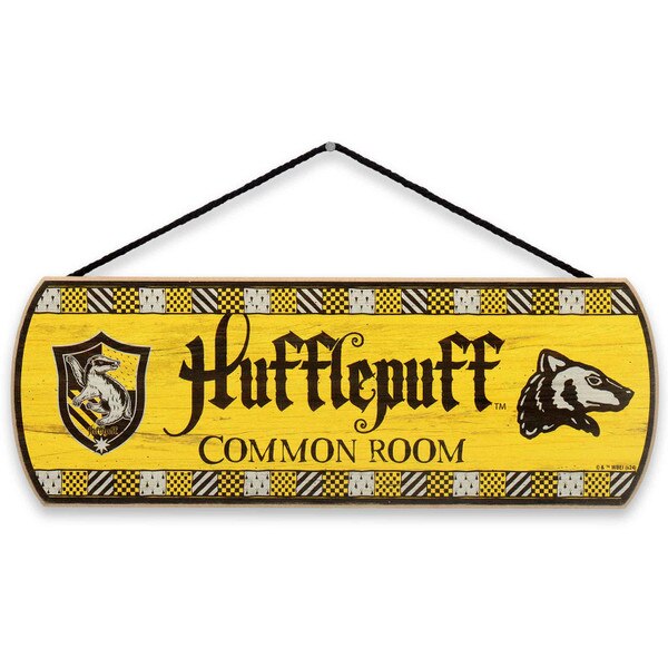 Warner Brother Harry Potter Hufflepuff Common Room Hanging Wood Wall ...
