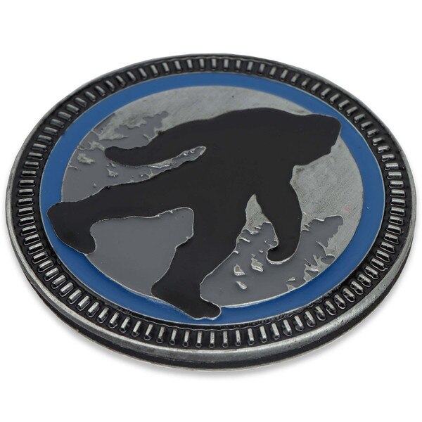 Sasquatch Silhouette Adhesive Metal Car Emblem | Open Road Brands ...