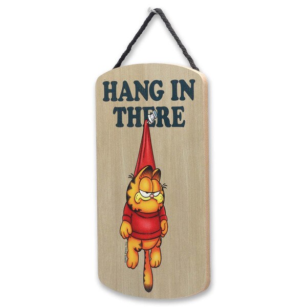 Viacom Media Garfield Hang In There Hanging Wood Wall Decor | Open Road ...