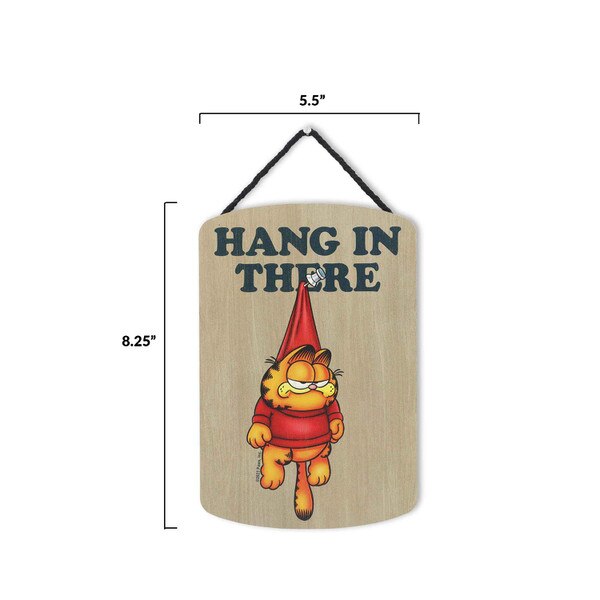 Viacom Media Garfield Hang In There Hanging Wood Wall Decor | Open Road ...