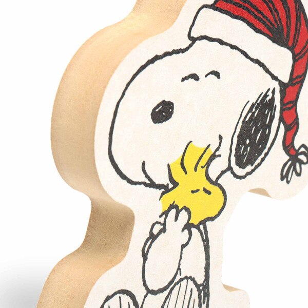 Peanuts Snoopy & Woodstock Warm Embrace Chunky Wood Decor | Open Road ...