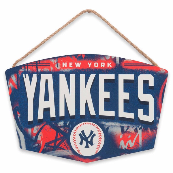 NY Yankees Graffiti Hanging Wood | Open Road Brands | Shop-ORB