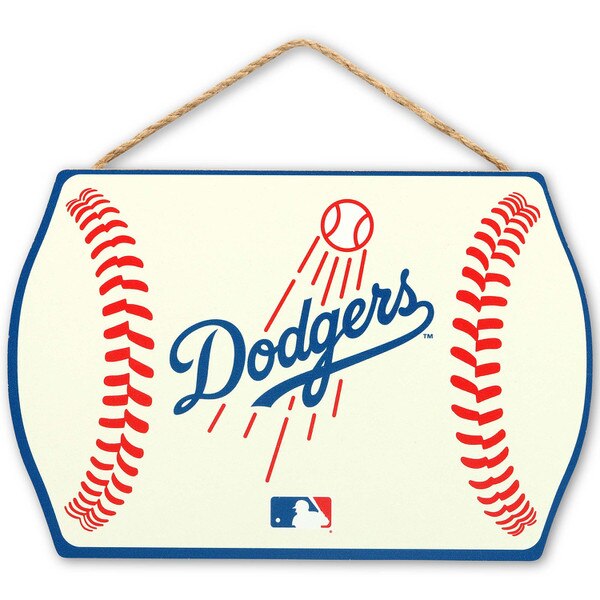 LA Dodgers Baseball Hanging Wood | Open Road Brands | Shop-ORB