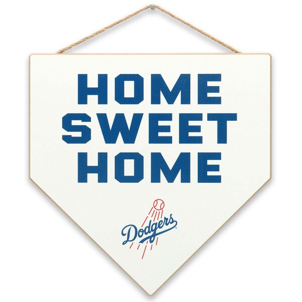 Los Angeles Dodgers Home Sweet Home Plate Hanging Wood Wall Decor ...