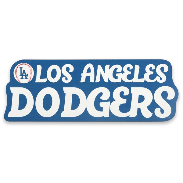 Los Angeles Dodgers Retro Team Name Wood Wall Decor | Open Road Brands ...