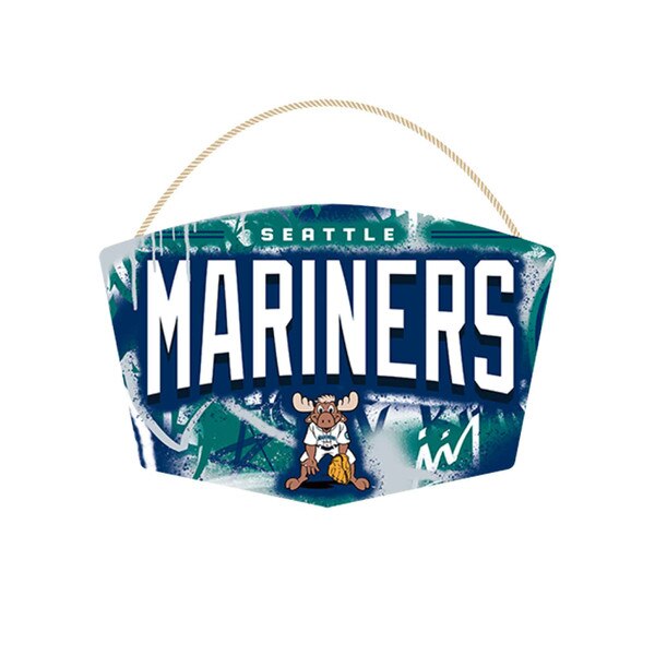 Seattle Mariners Graffiti Hanging Wood | Open Road Brands | Shop-ORB