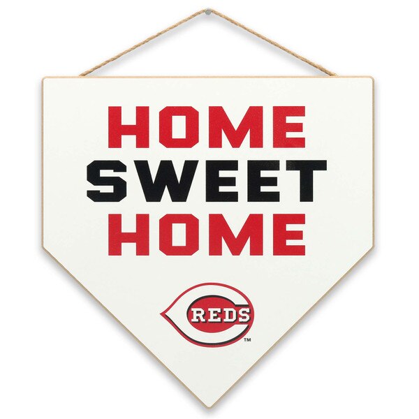 Cincinnati Reds Home Sweet Home Plate Hanging Wood Wall Decor | Open ...