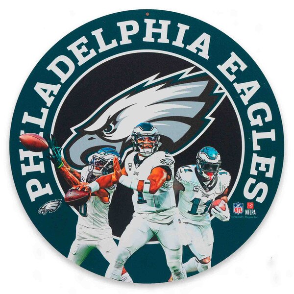 Philadelphia Eagles Gameday Round Metal Sign | Open Road Brands | Shop-ORB