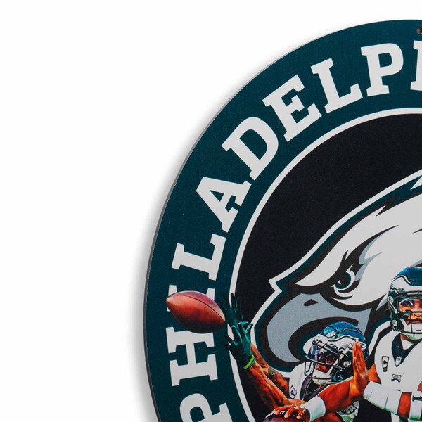 Philadelphia Eagles Gameday Round Metal Sign | Open Road Brands | Shop-ORB