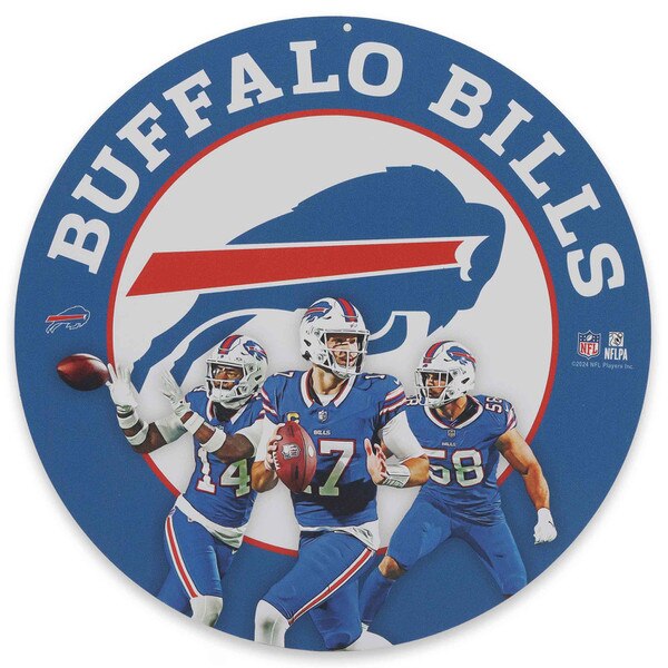 Buffalo Bills Gameday Round Metal Sign | Open Road Brands | Shop-ORB
