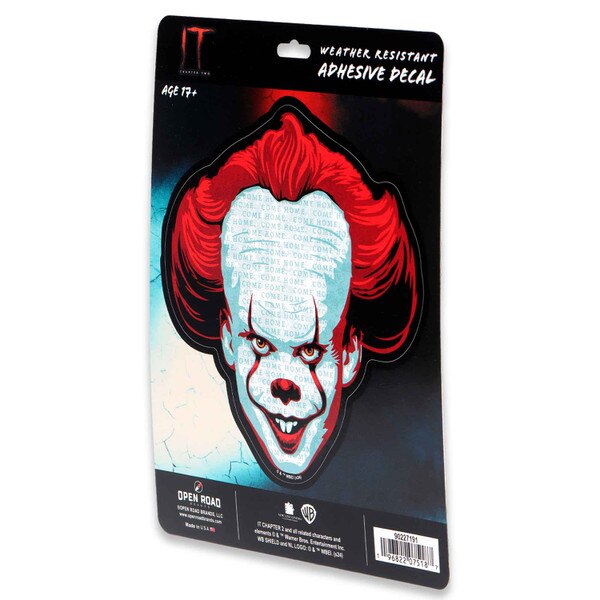 Warner Bros. IT Pennywise Adhesive Decal | Open Road Brands | Shop-ORB