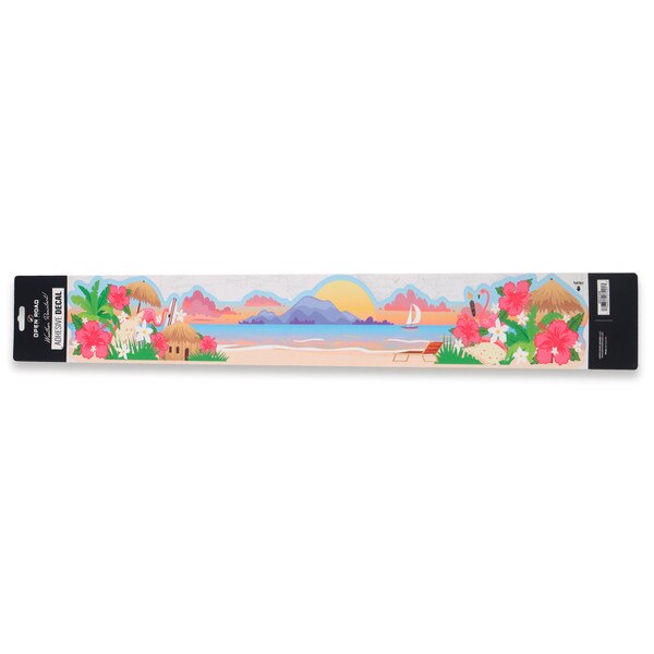 Tropical Beach Landscape Adhesive Decal | Open Road Brands | Shop-ORB