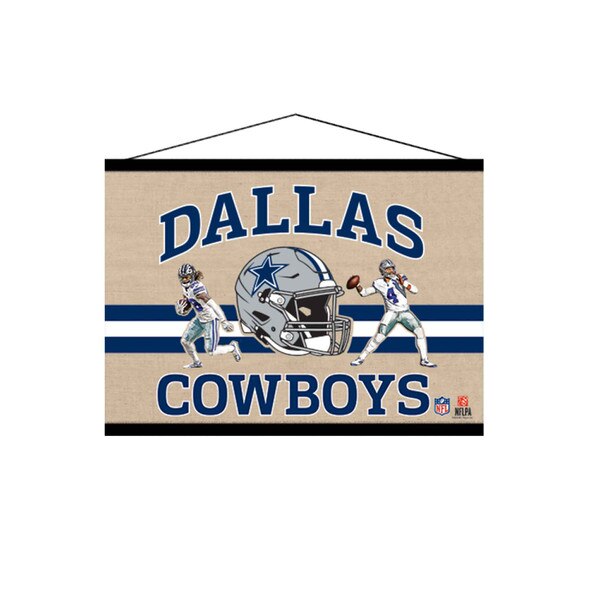 Dallas Cowboys Hanging Banner With Slats | Open Road Brands | Shop-ORB