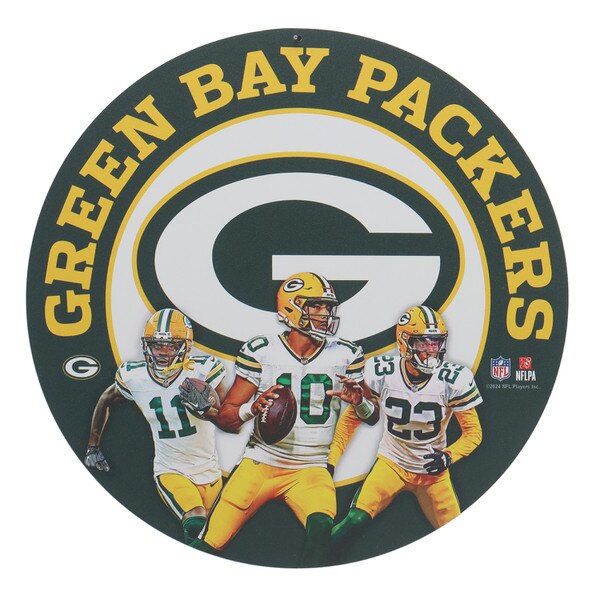Green Bay Packers Gameday Round Metal Sign | Open Road Brands | Shop-ORB