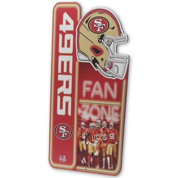 San Francisco 49ers Fan Zone Metal Sign | Open Road Brands | Shop-ORB