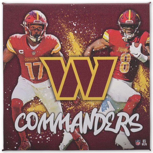 Washington Commanders Splash Canvas | Open Road Brands | Shop-ORB