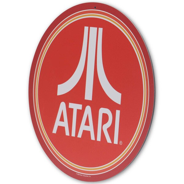 Atari Logo Red Round Metal Sign | Open Road Brands | Shop-ORB