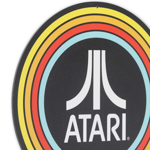 Atari Vintage Stripes Round Metal Sign | Open Road Brands | Shop-ORB