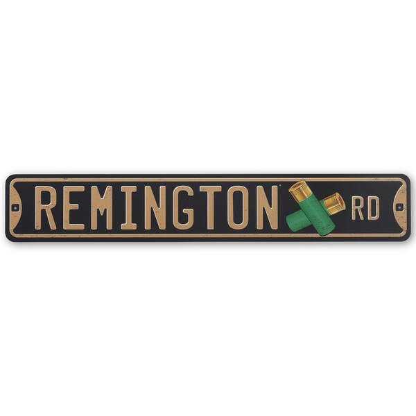 Remington Road Shotgun Shells Metal Street Sign | Open Road Brands ...