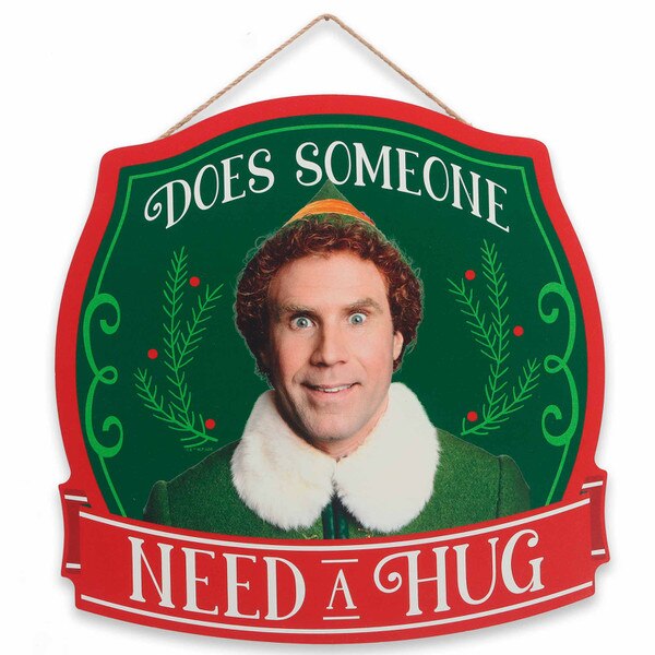 Elf Does Someone Need a Hug Christmas Hanging Wood Wall Decor | Open ...