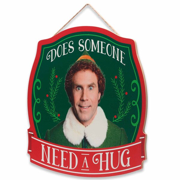 Elf Does Someone Need a Hug Christmas Hanging Wood Wall Decor | Open ...