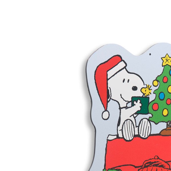 Peanuts Charlie Brown, Snoopy, & Friends Christmas Caroling Metal Sign ...