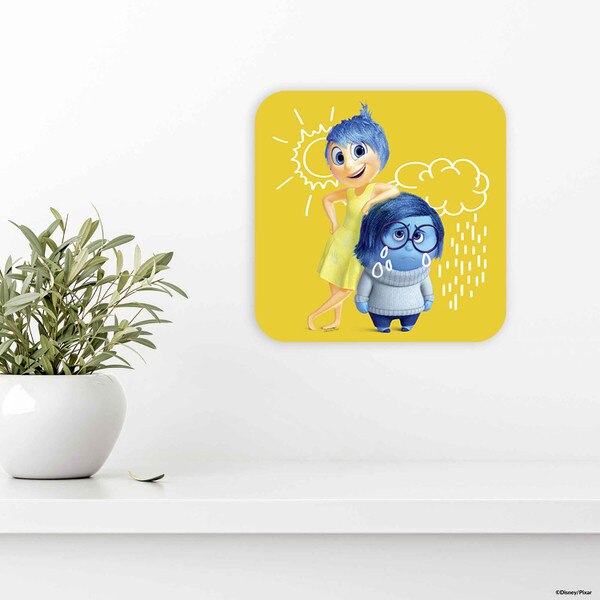 Disney Pixar Inside Out 2 Joy & Sadness Friendship Metal Sign | Open ...